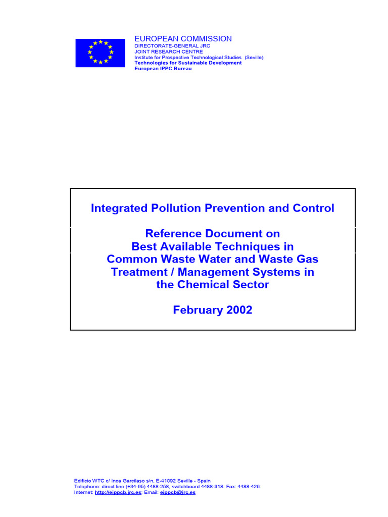 EC - Integrated Pollution Prevention and Control | PDF | Sewage ...