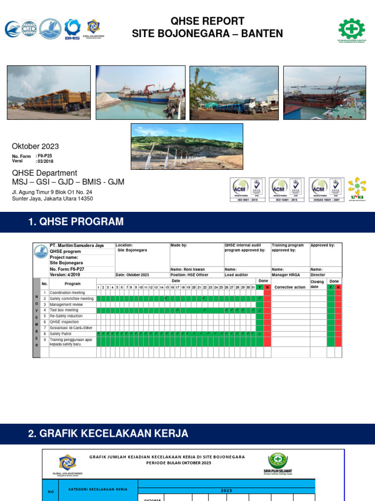 Contoh Laporan Hse | PDF