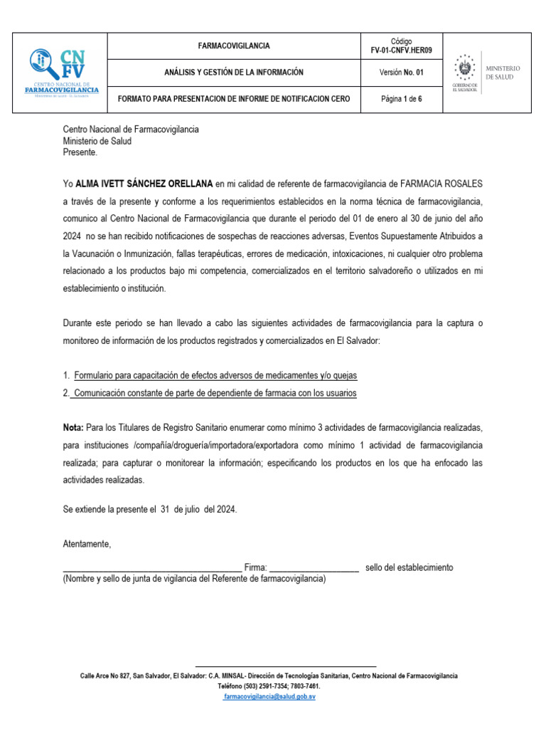 Formula Rios | PDF | Efecto adverso | Farmacia