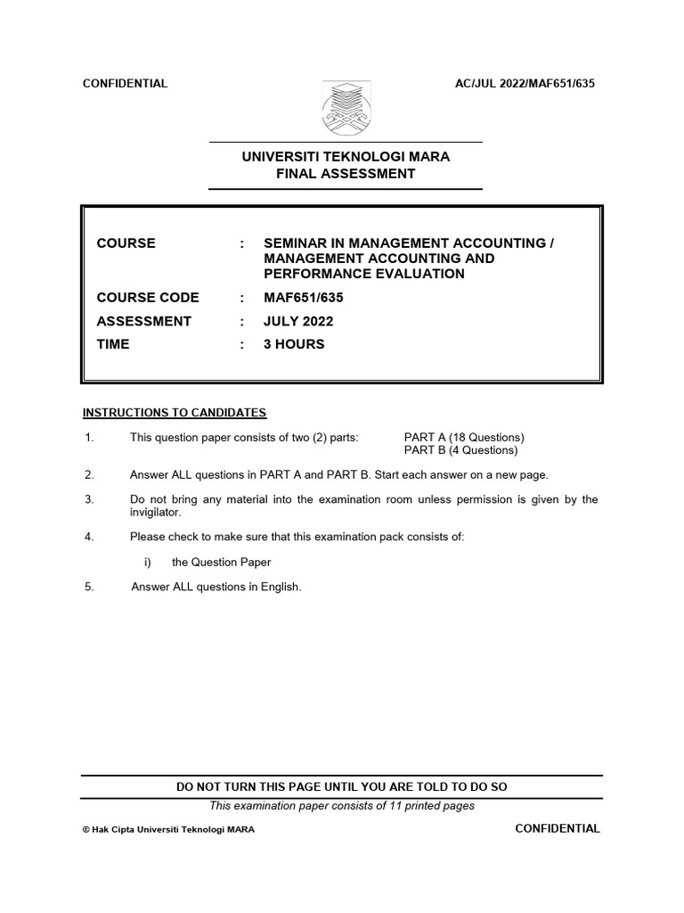 Faculty - Accountancy - 2022 - Session 2 - Degree - Maf651 | PDF | Goal | Motivation