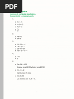 Ejercicios y Problemas Lenguaje Algebraico Con Soluciones | PDF