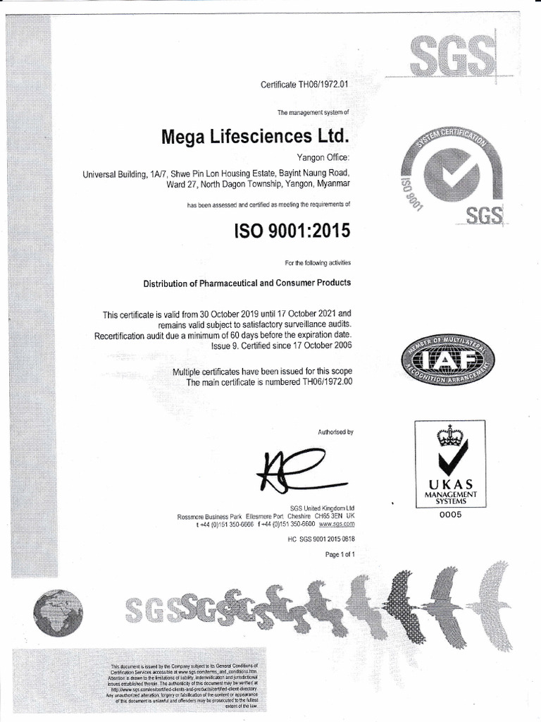 myanmar-iso-9001-2015 | Download Free PDF | Quality Management