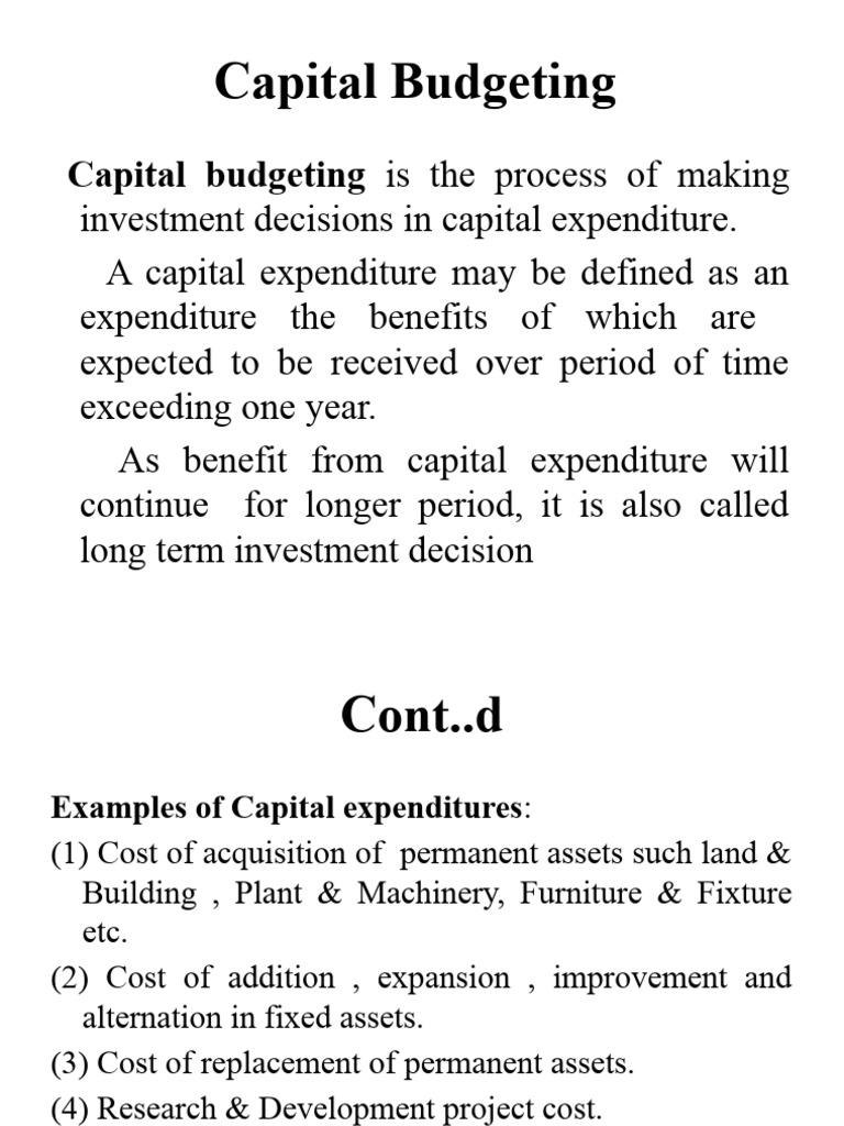 Capital Budgeting | PDF | Net Present Value | Internal Rate Of Return