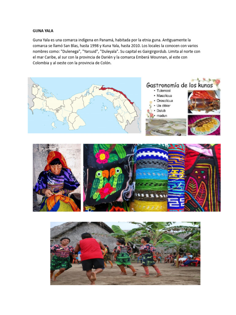Comarca Guna Yala: Cultura y Tradiciones | PDF