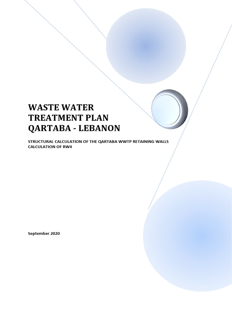 Retaining Wall 4 Calculation Note | PDF | Concrete | Bending