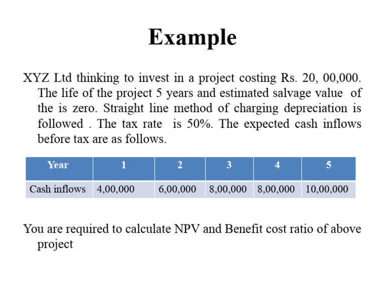 NPV & BCR Calculation for XYZ Project | PDF | Finance & Money Management