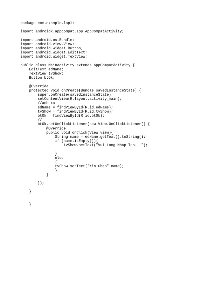 Mainactivity Java Bai1 Lap1 Pdf