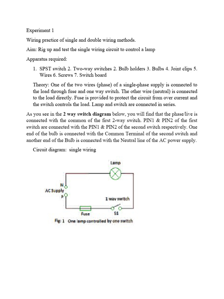 EF -I practical procedure sheets (1) | PDF | Voltage | Electricity
