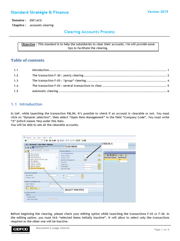 Accounting Guide - Clearing Accounts SAP | PDF | Software | Computing