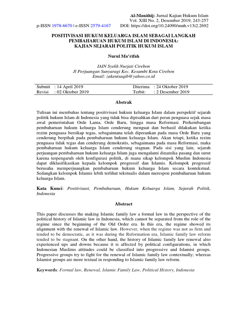 Hasanudin,+Journal+Editor,+7.+Nurul+Marifah+ +OKe | PDF | Sejarah | Agama & Spiritualitas