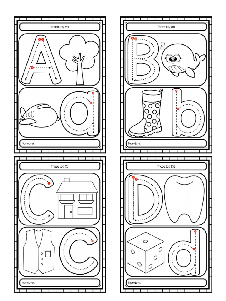 Trazos Letras Del Abecedario | PDF