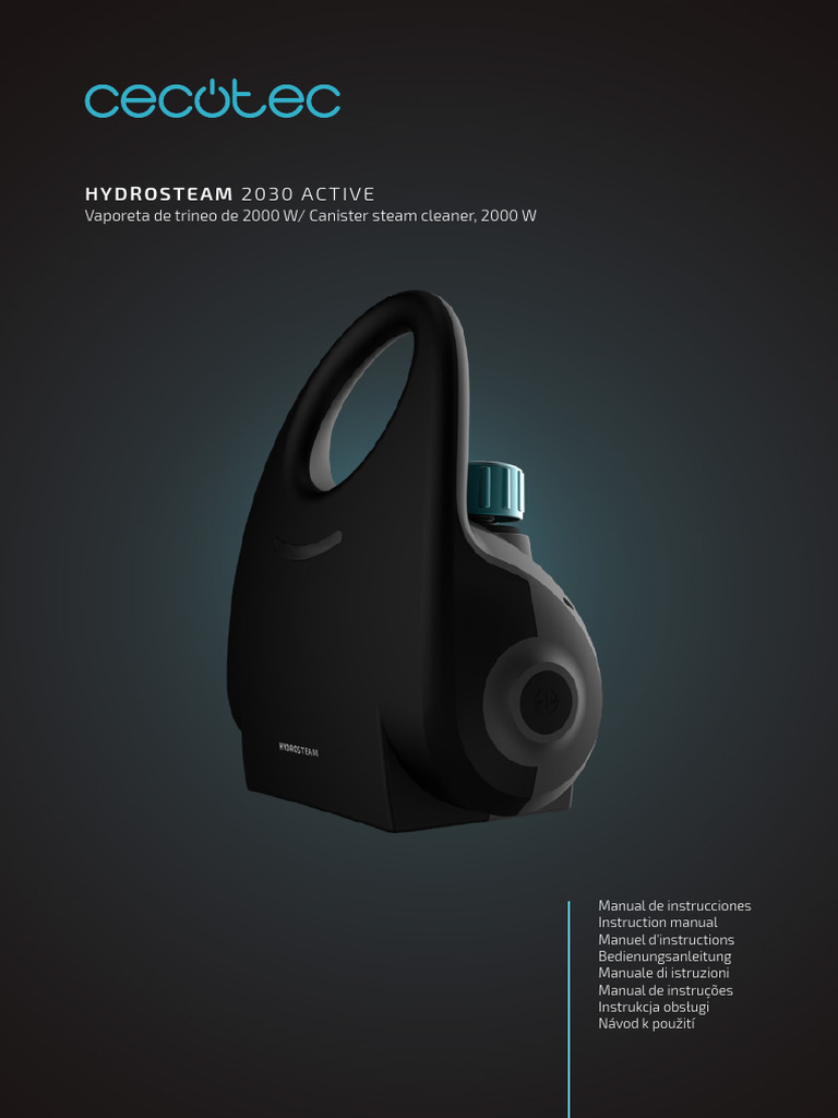 Vaporeta de Trineo Hydrosteam 2030 Active - User - Manual - Es | PDF | Vapor | Agua