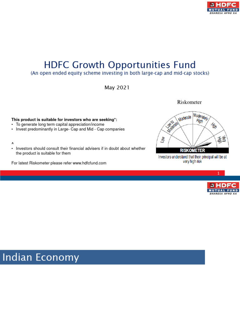 Presentation - HDFC Growth Opportunities Fund-Presentation - May 2021 ...