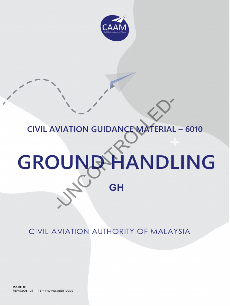 CAGM 6010 Ground Handling GH ISS01 - REV01 | PDF | Airport | Dangerous Goods