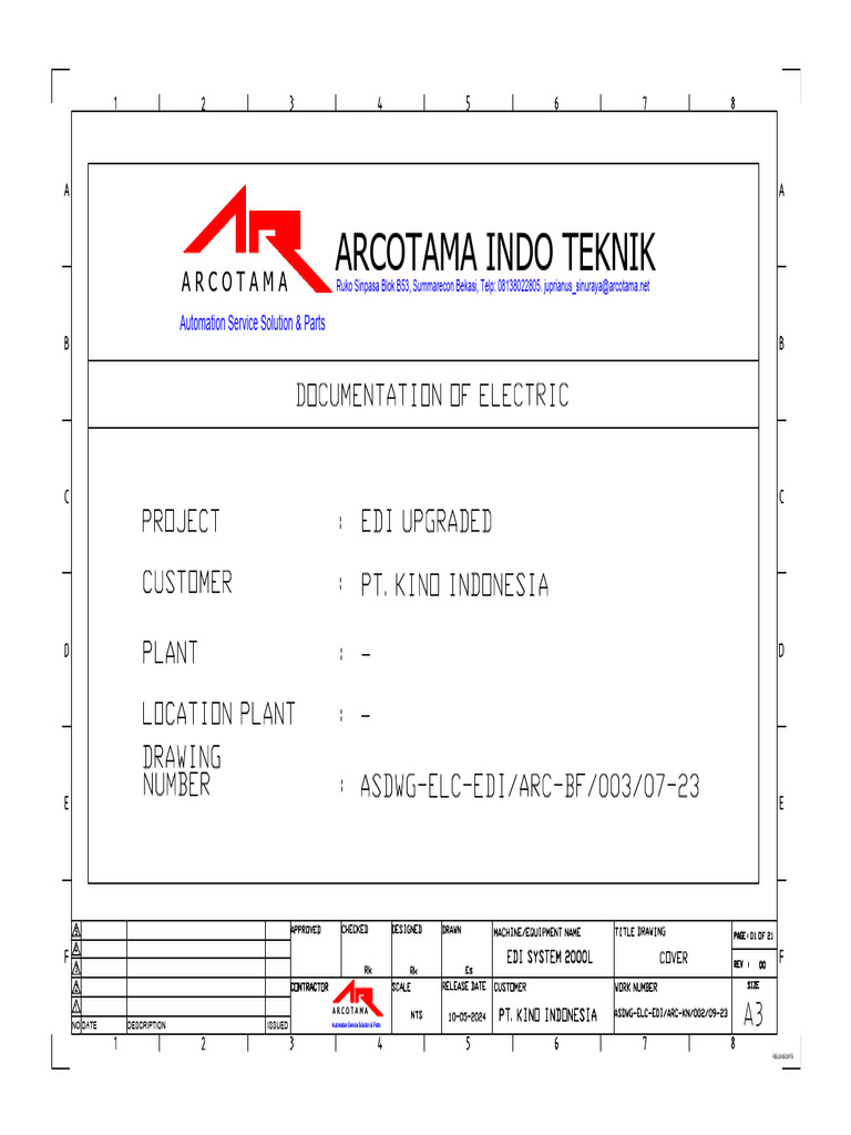 DRAWING NEW PANEL EDI 1-Digabungkan | PDF | Automation | Control Engineering