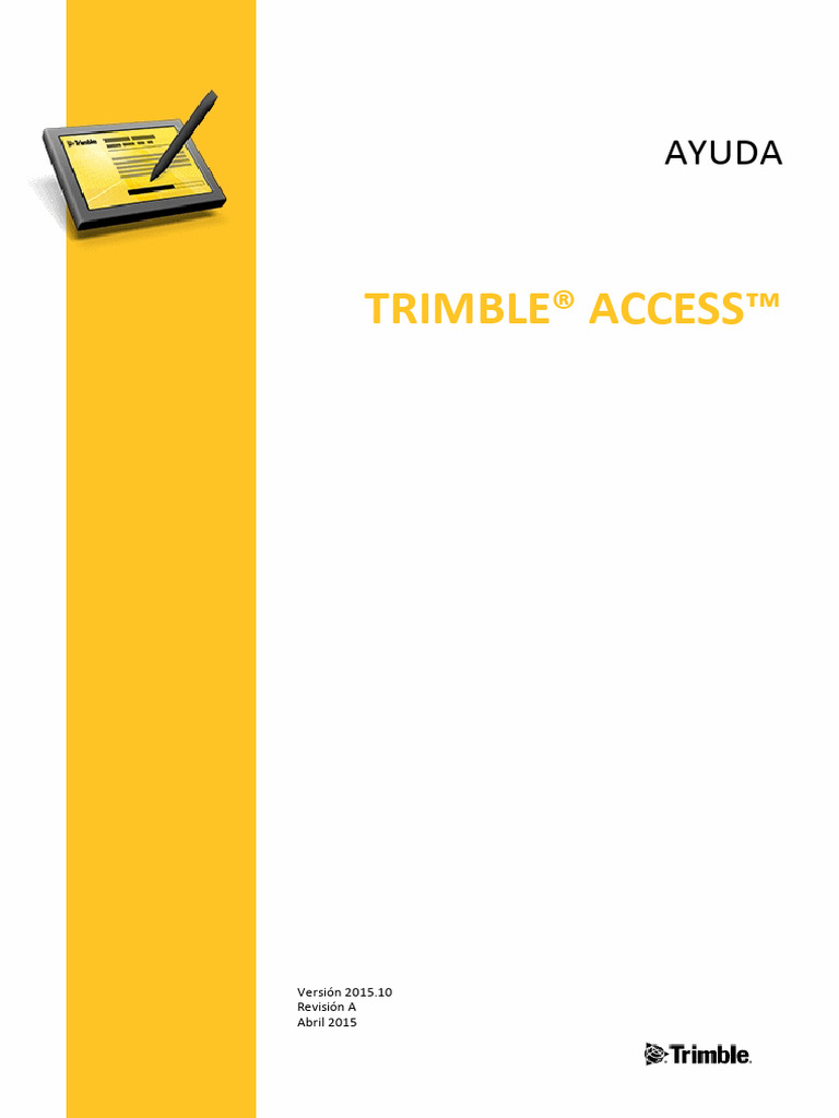 Trimble Access | PDF | Archivo de computadora | Software de la aplicacion