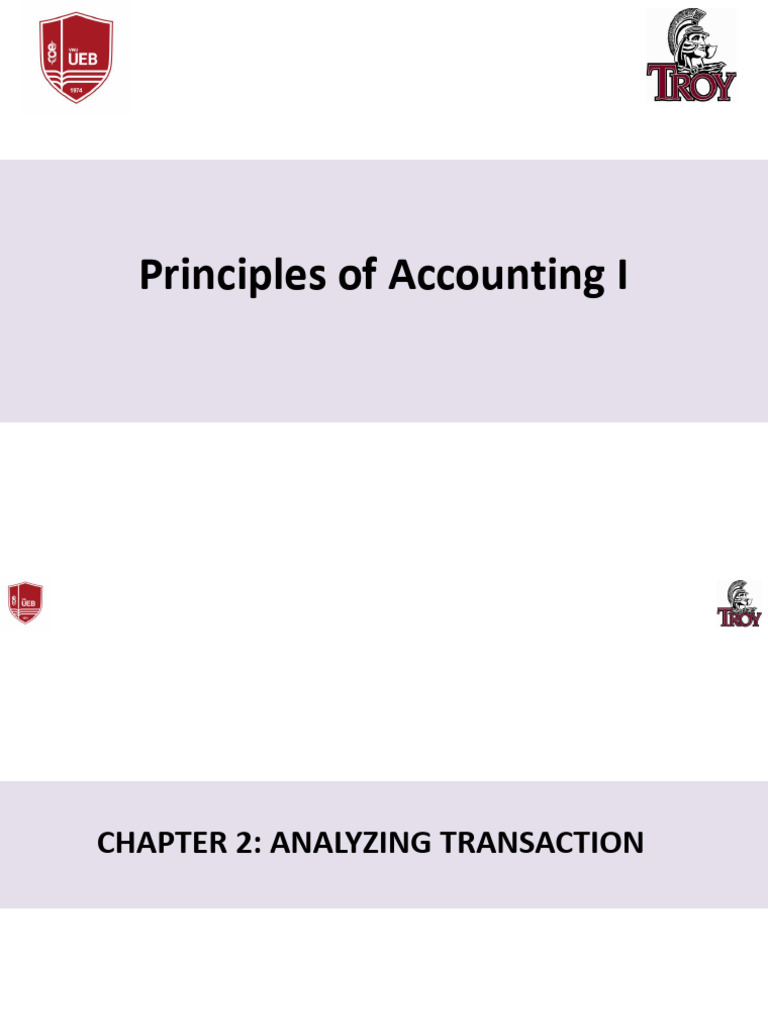 Chapter 2 | PDF | Debits And Credits | Equity (Finance)
