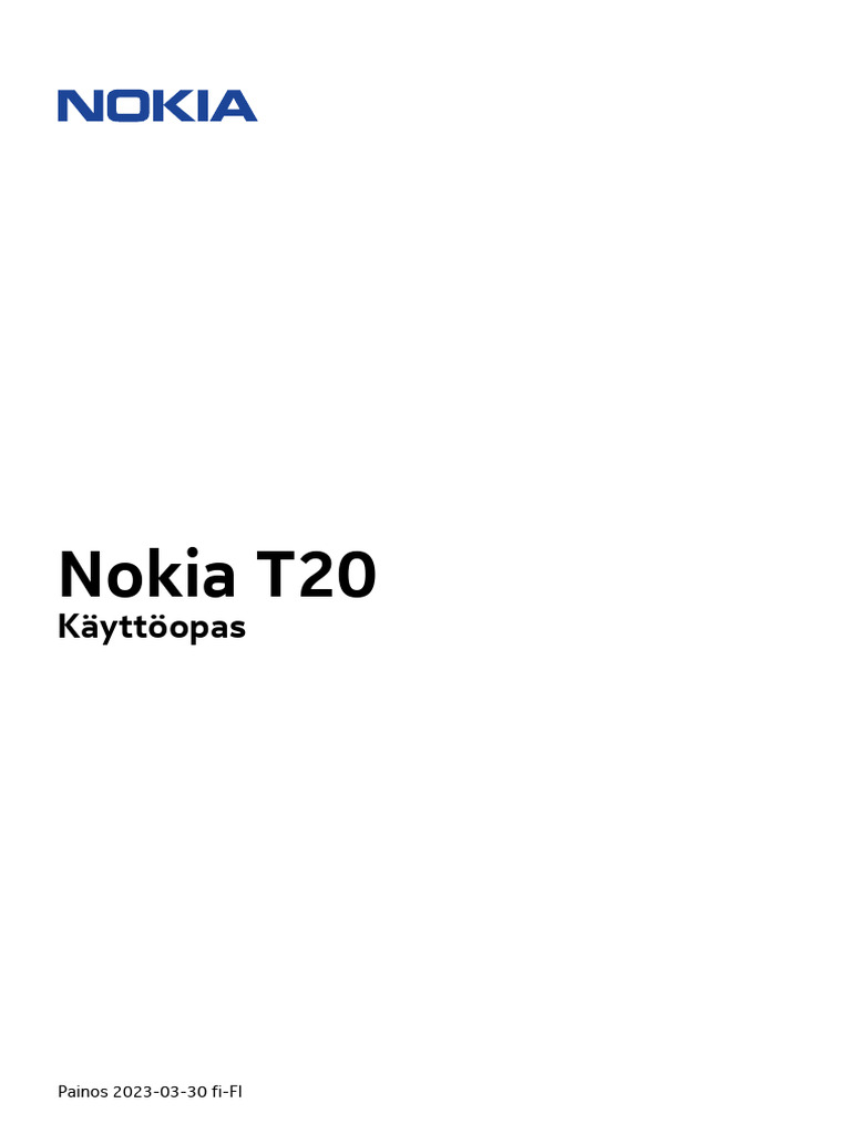 User Guide Nokia t20 User Guide | PDF