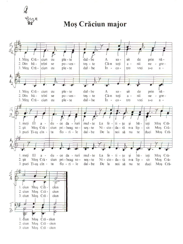 Moş Crăciun Cu Plete Dalbe | PDF