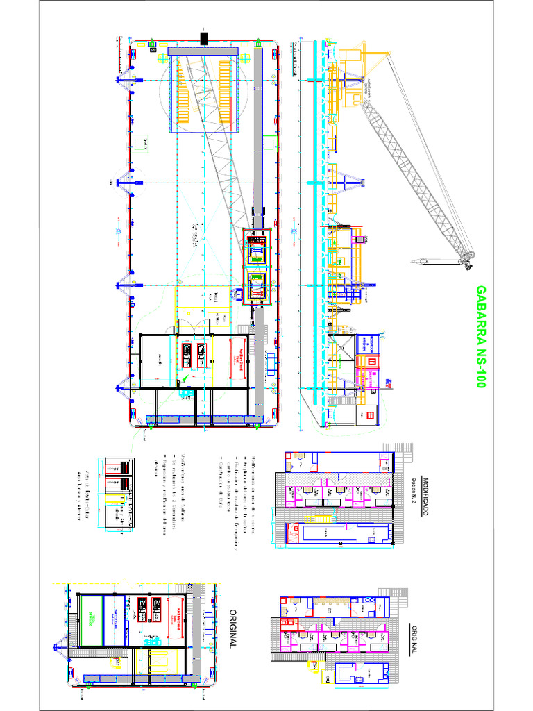 Arreglo General Modificado Preliminar Gabarra NS-100 | PDF