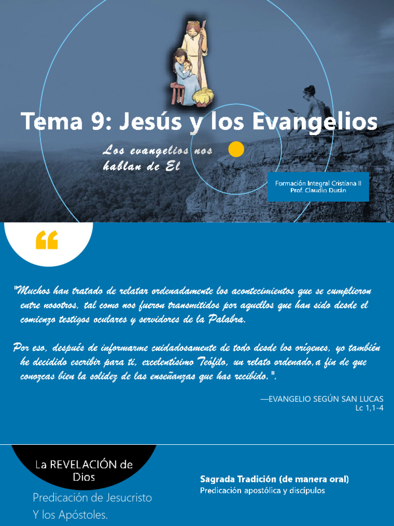 Tema 9. - Jesús y Los Evangelios | PDF | Evangelios | Jesús