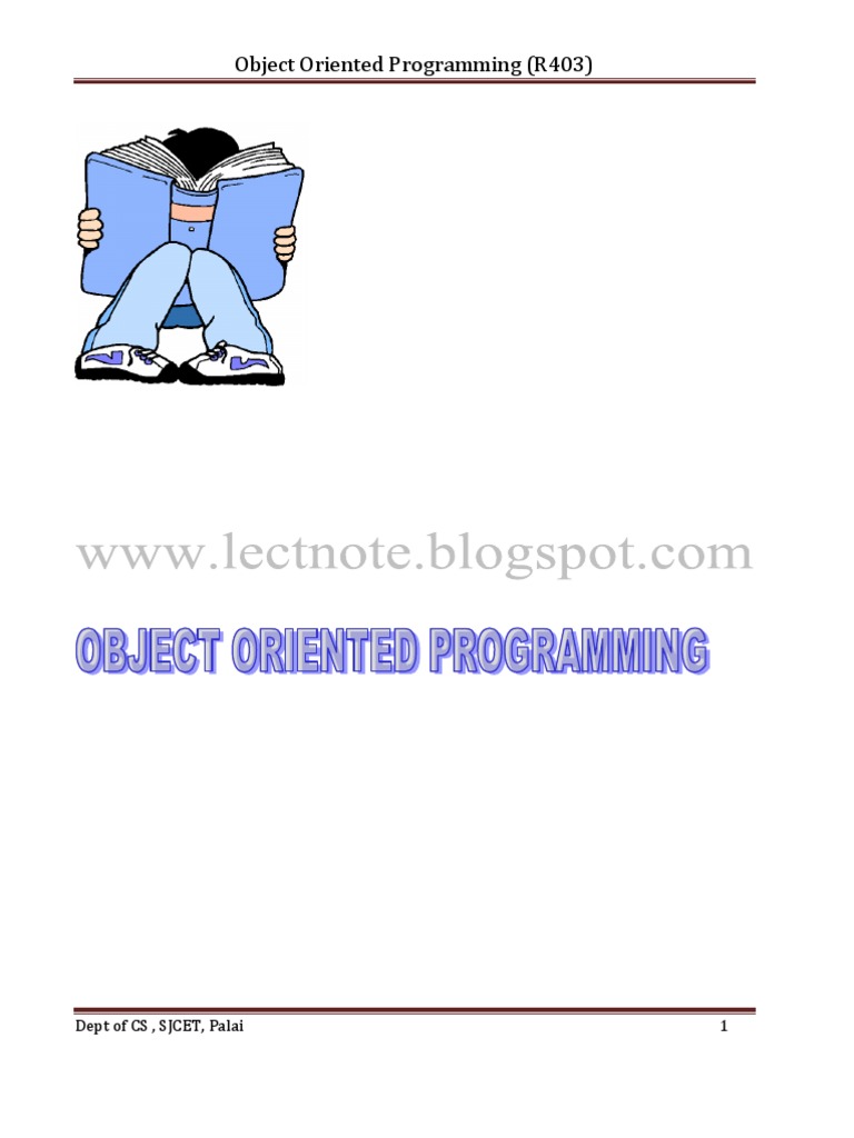 Object Oriented Programming Pdf Object Oriented Programming Class Computer Programming