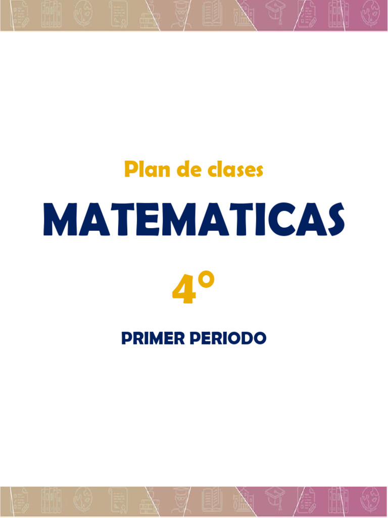 Primer Periodo Grado 4° - Matematicas - Con Evaluación | PDF | Números ...