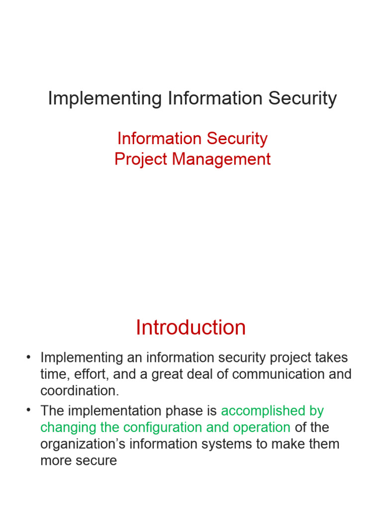 Is Unit4 Part2 | PDF | Information Security | Project Management