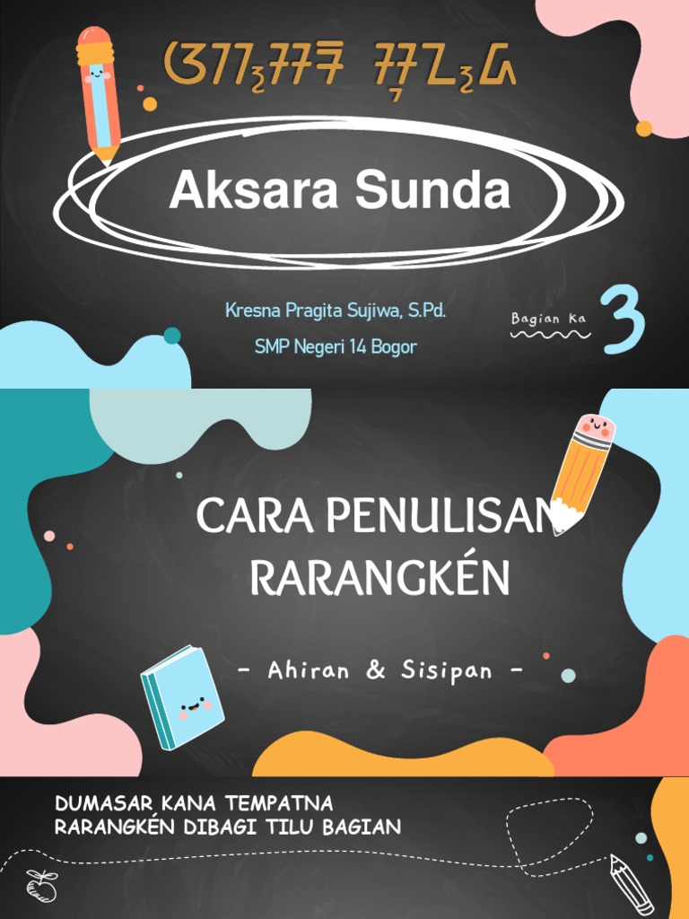 Aksun Bagian 3 (Penulisan Rarangken Ahiran Sisipan) | PDF