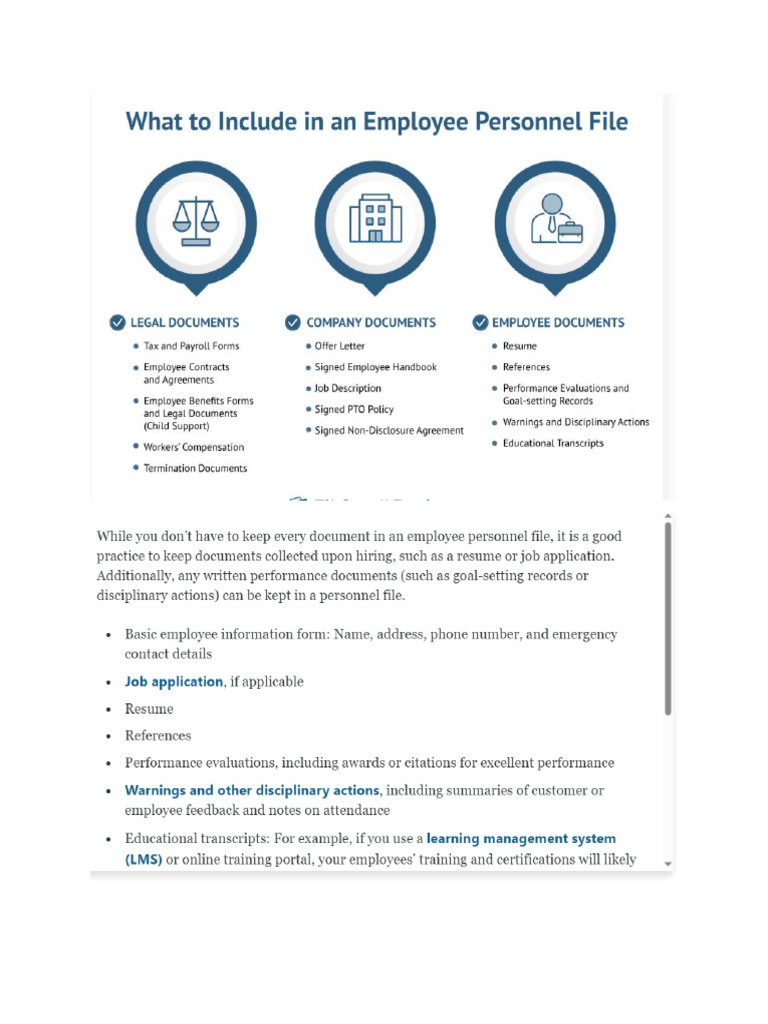 employee personnel checklist info | PDF