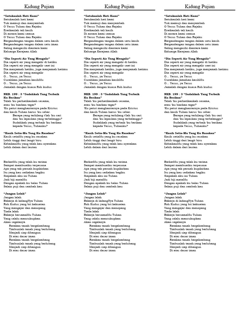 Kidung Pujian | PDF | Seni & Disiplin Bahasa | Agama & Spiritualitas