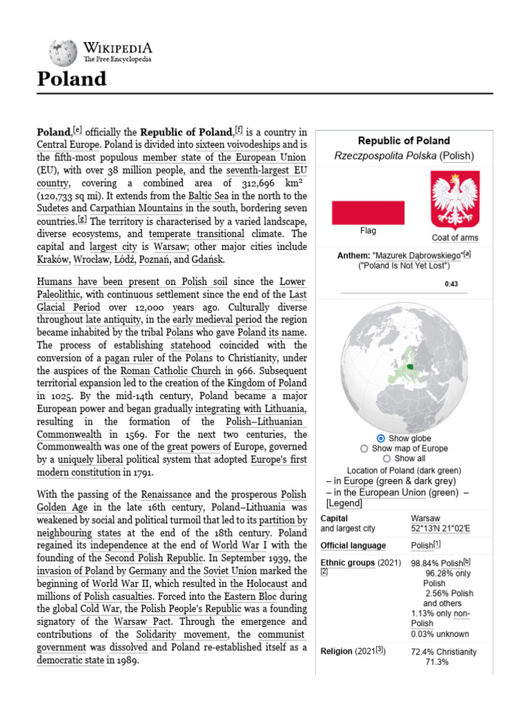 Poland | PDF | Poland