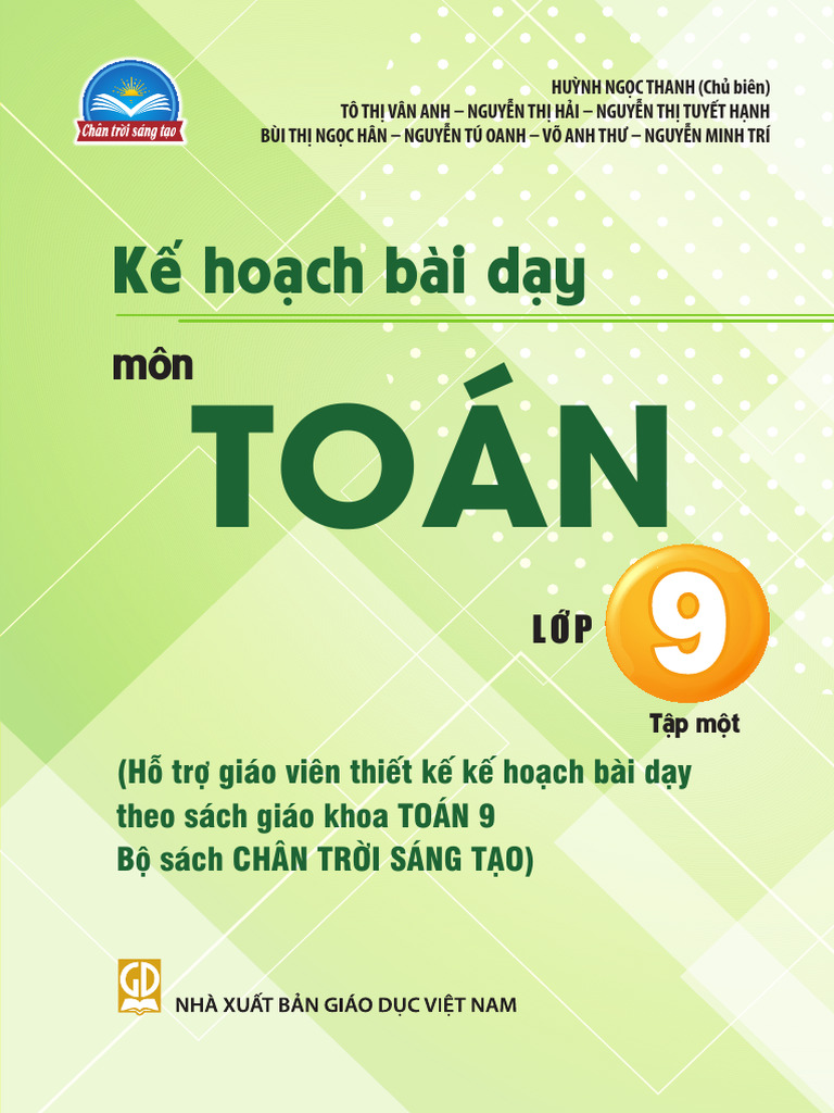 KHBD Toan 9 (Tap 1) CTST | PDF