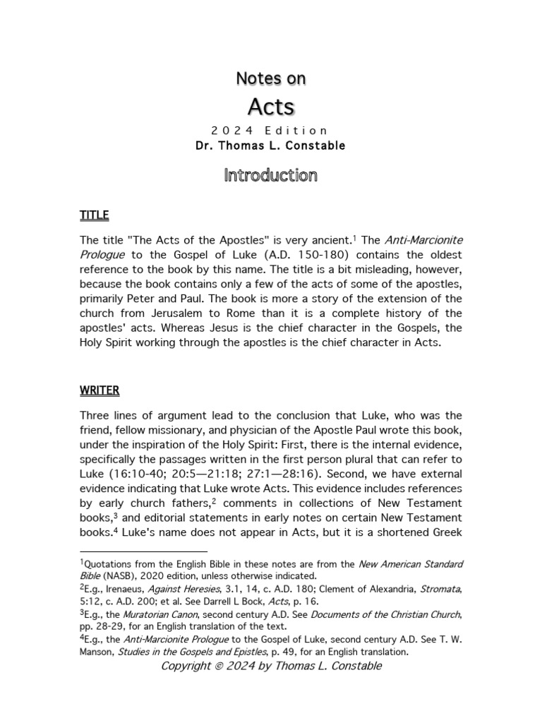 Acts | PDF | Acts Of The Apostles | Jesus