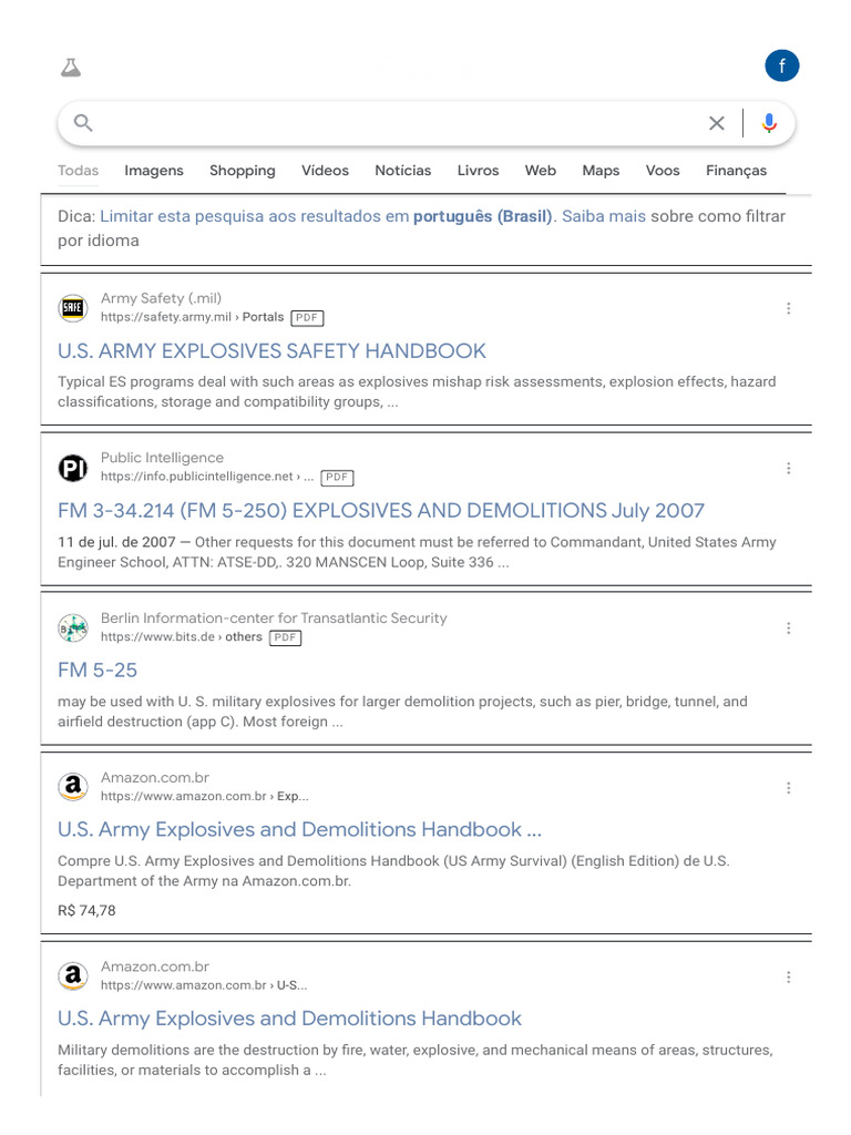 US Army Explosives and Demolitions Handbook PDF - Pesquisa Google | PDF ...