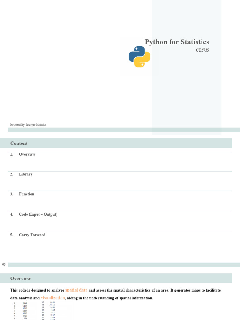 Python Pdf Spatial Analysis Python Programming Language 2677