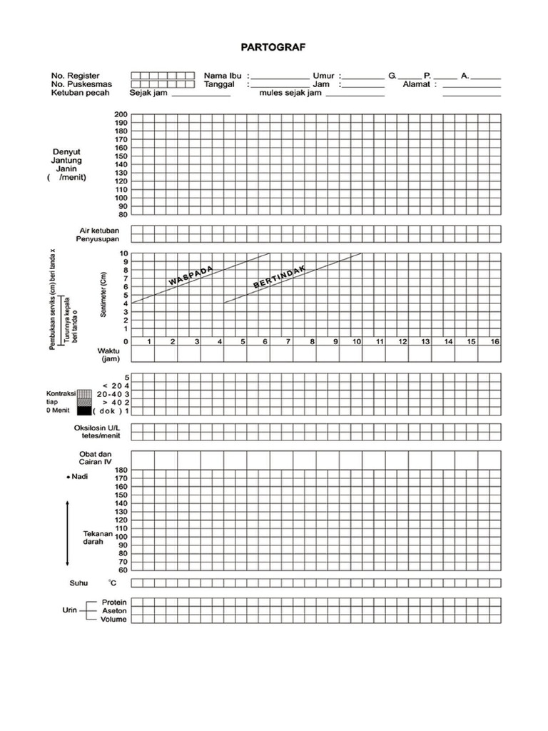 Partograf Kosong | PDF