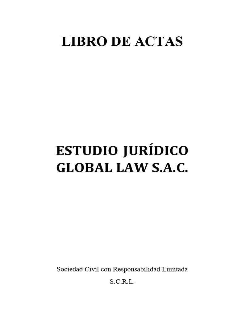Libro de Actas | PDF
