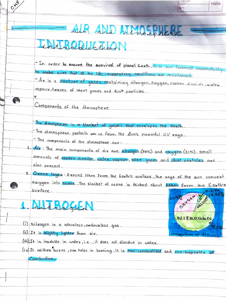Air and Atmosphere | PDF