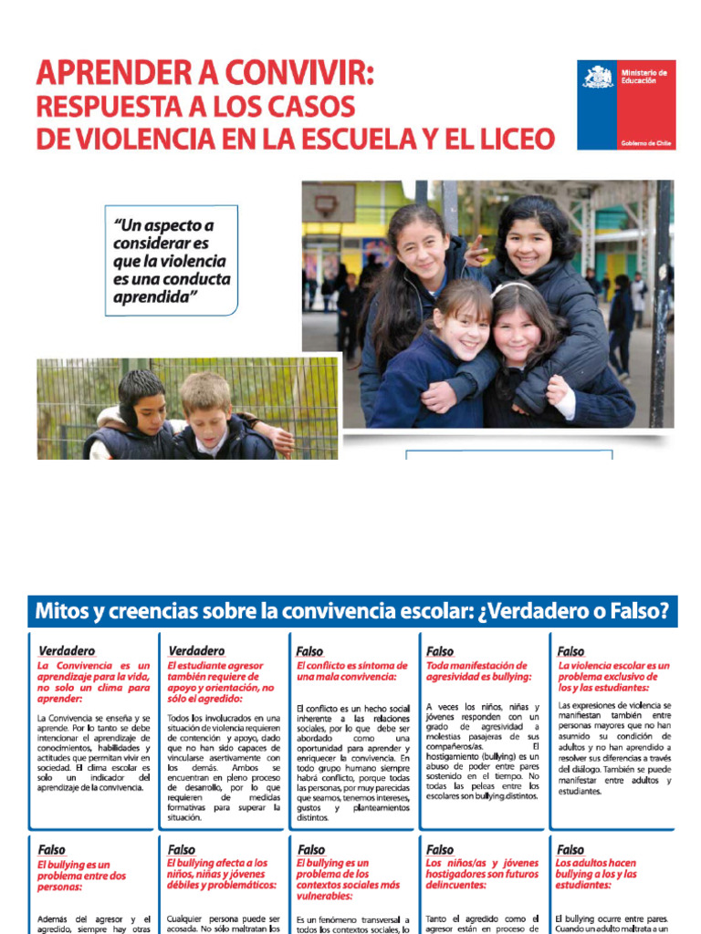 Aprender A Convivir Pdf Aprendizaje Prejuicios