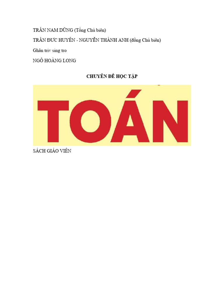 SGV CDHT Toan 12 CTST | PDF