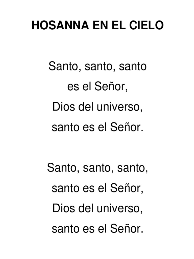 Hosanna en el cielo: Letra y significado | PDF | Arte