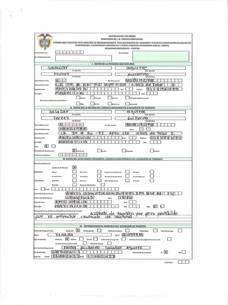 Formularios Furpen | PDF