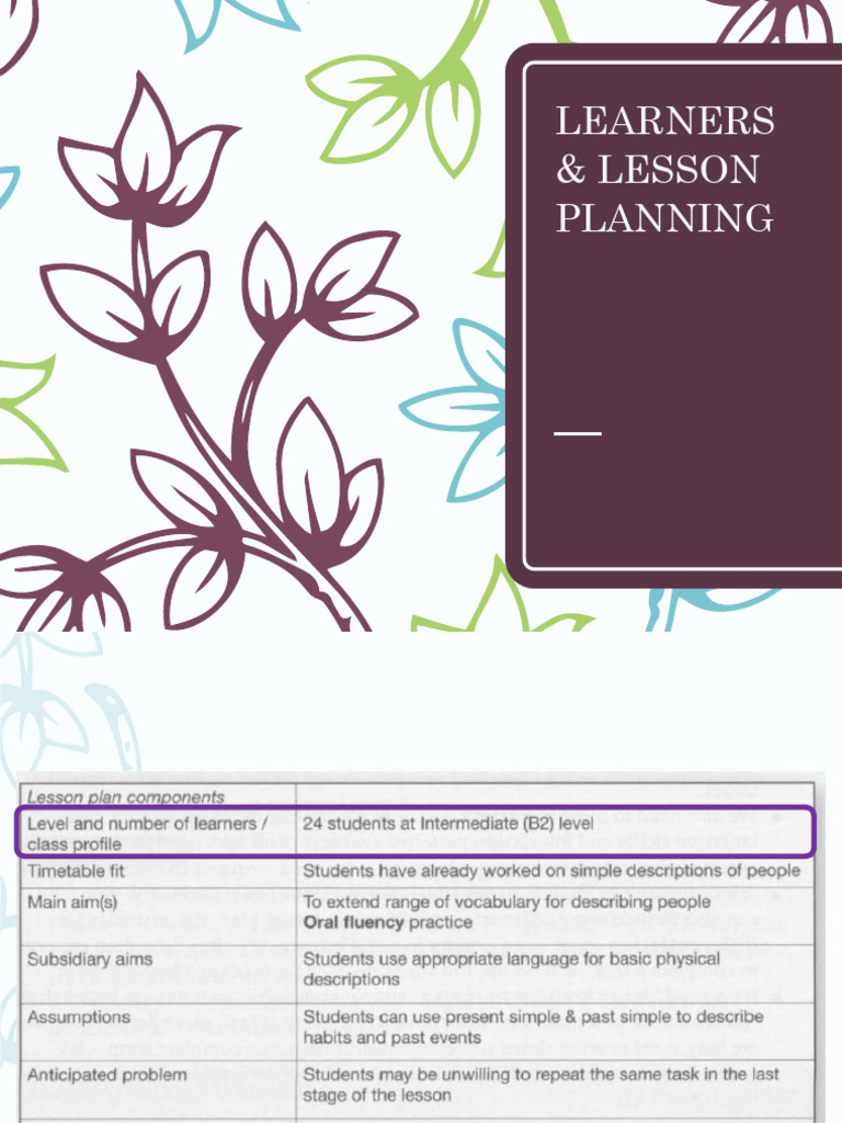 (Lesson 2) Learners Lesson Planning | PDF | Learning | Teachers