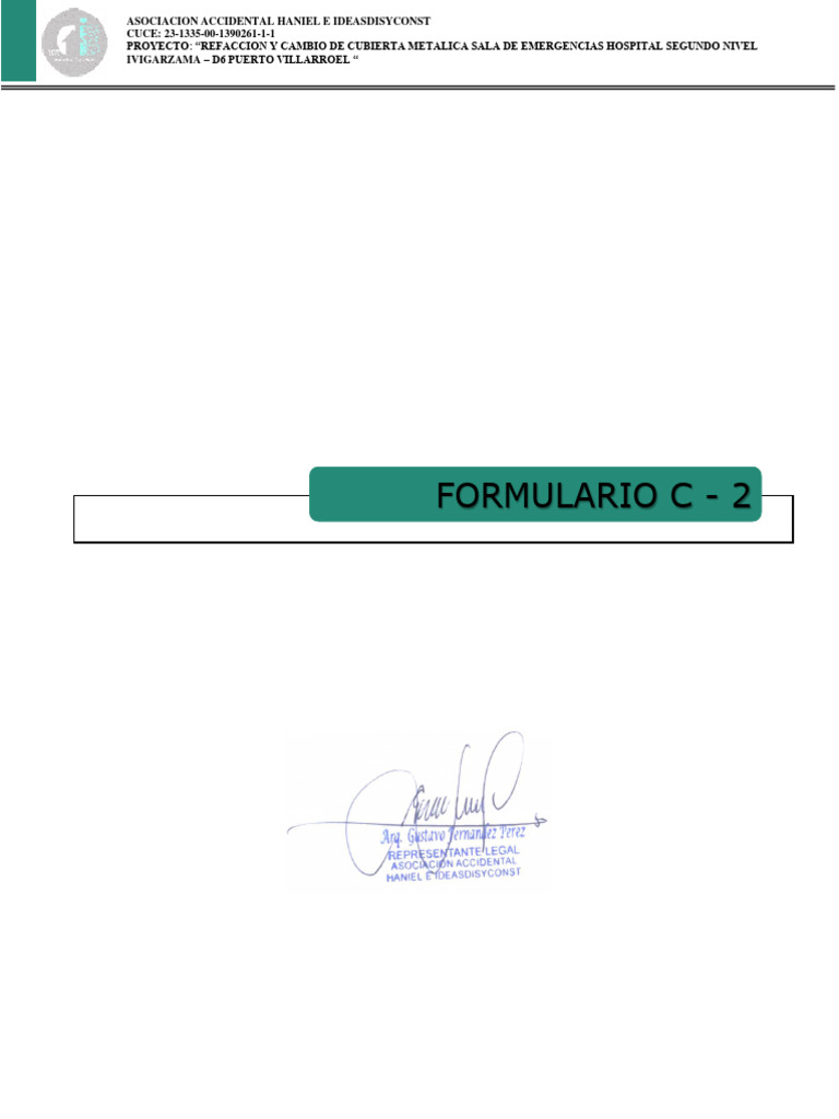 Formulario C-2 | PDF