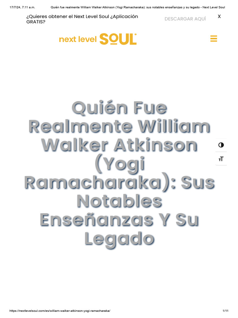 Quién Fue Realmente William Walker Atkinson (Yogi Ramacharaka) - Sus Notables Enseñanzas y Su ...