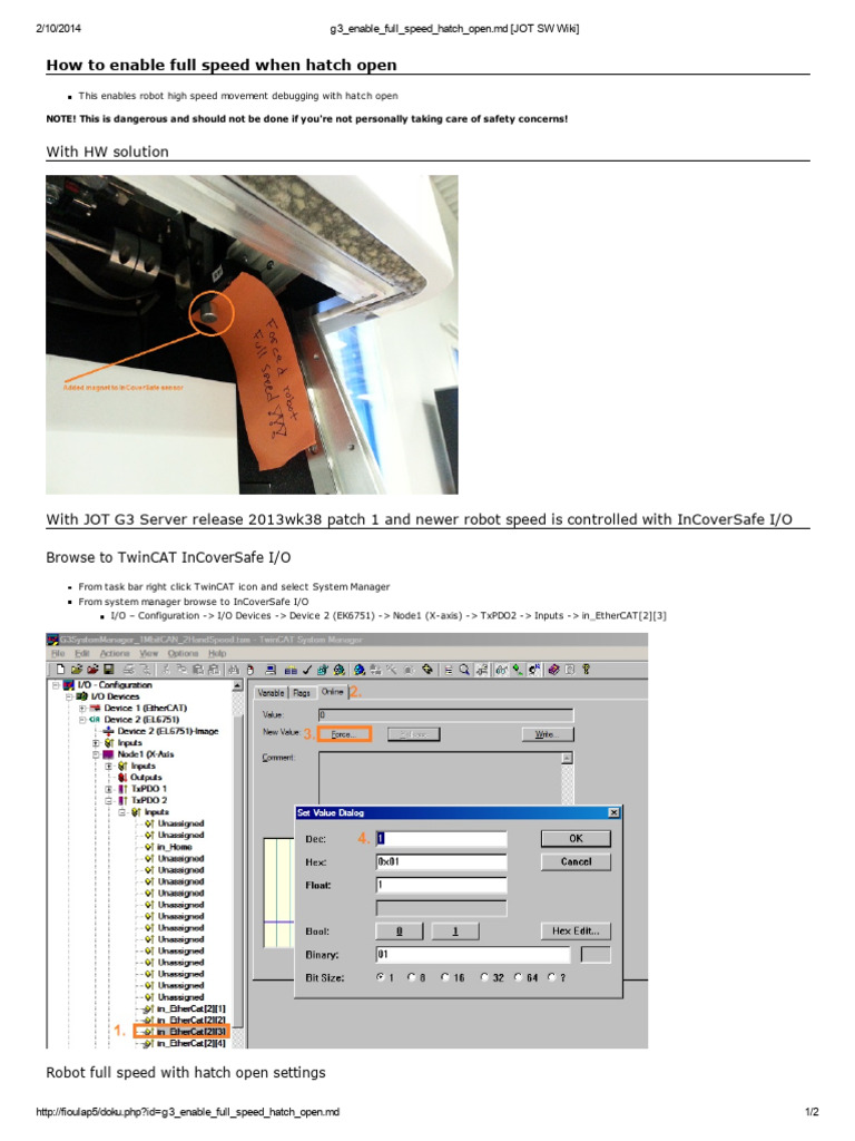 g3 Enable Full Speed Hatch Open | PDF | Input/Output | Software