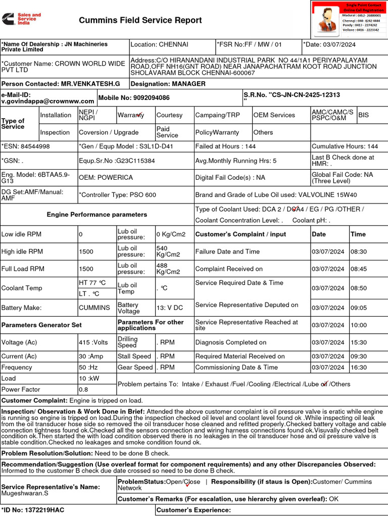 Crown World FSR | PDF | Alternating Current | Voltage