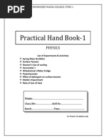 Class 11 Phy Lab Manual 2024-25 | PDF | Physical Quantities | Classical ...