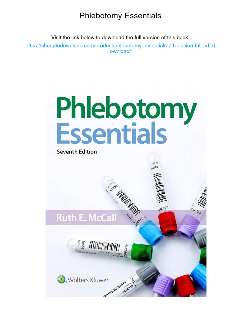 Phlebotomy Essentials. ISBN 1496387074, 978-1496387073 | PDF | Blood Vessel